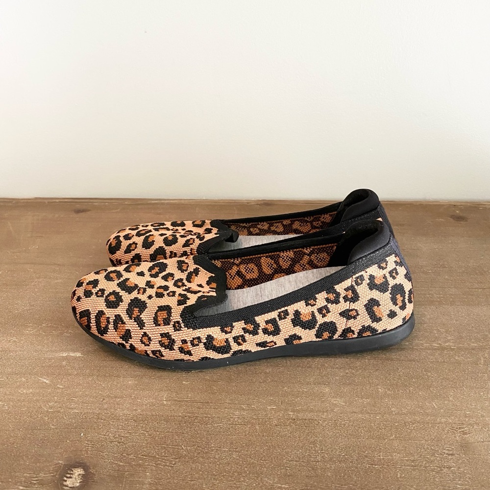 Clarks Cloudsteppers Animal Print Flats Brown Black S… - Gem